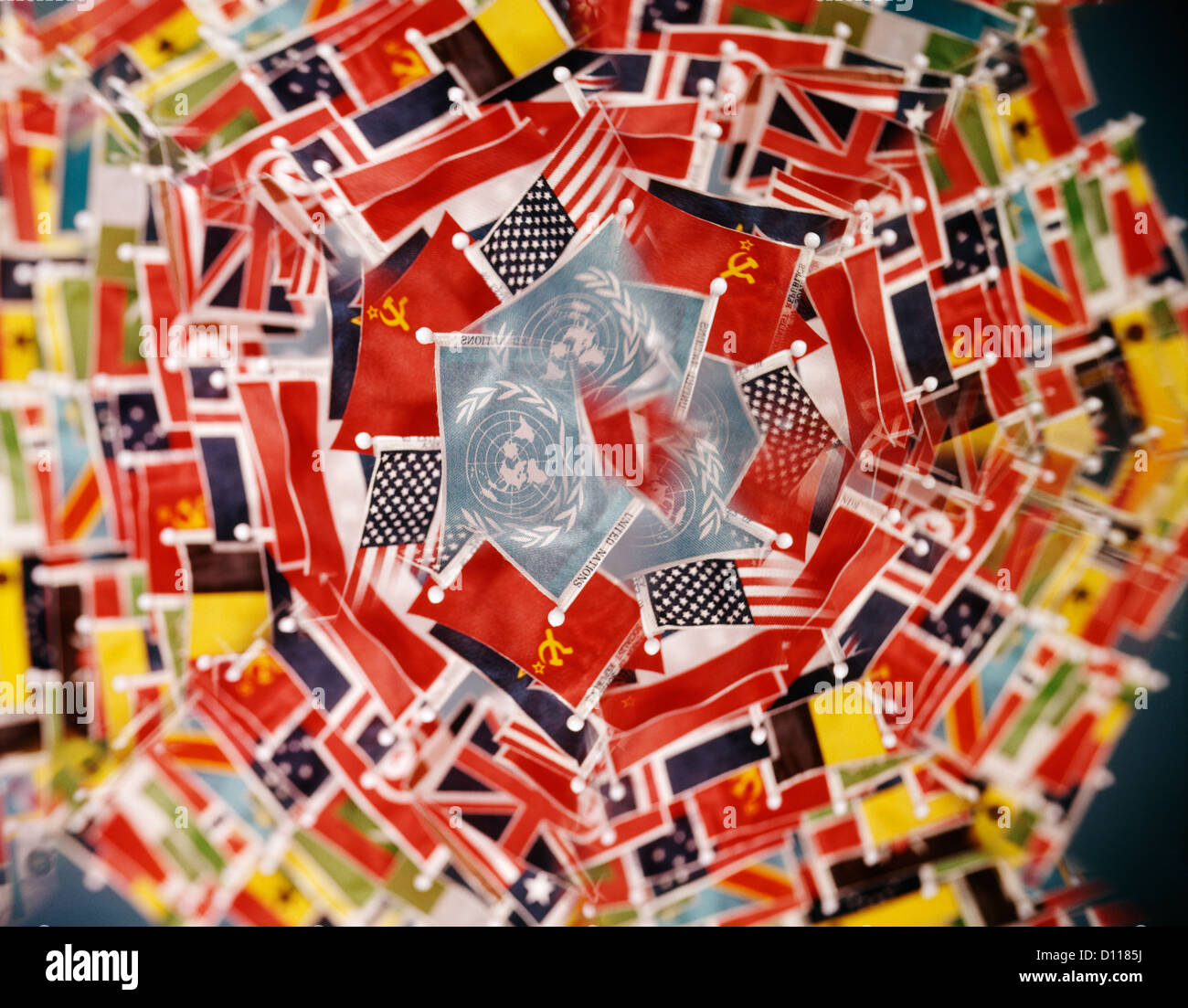 1970s COMPOSITE OF UNITED NATIONS WORLD FLAGS Stock Photo - Alamy
