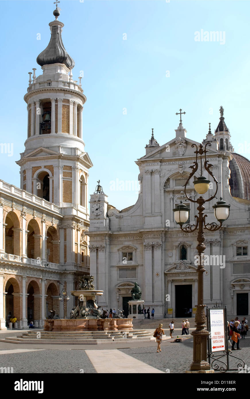 Basilica di Santa Casa at the historical town center of Loreto, Marche ...