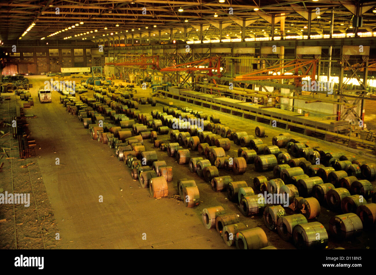 1980s ROLLED STEEL FACTORY Stock Photo - Alamy