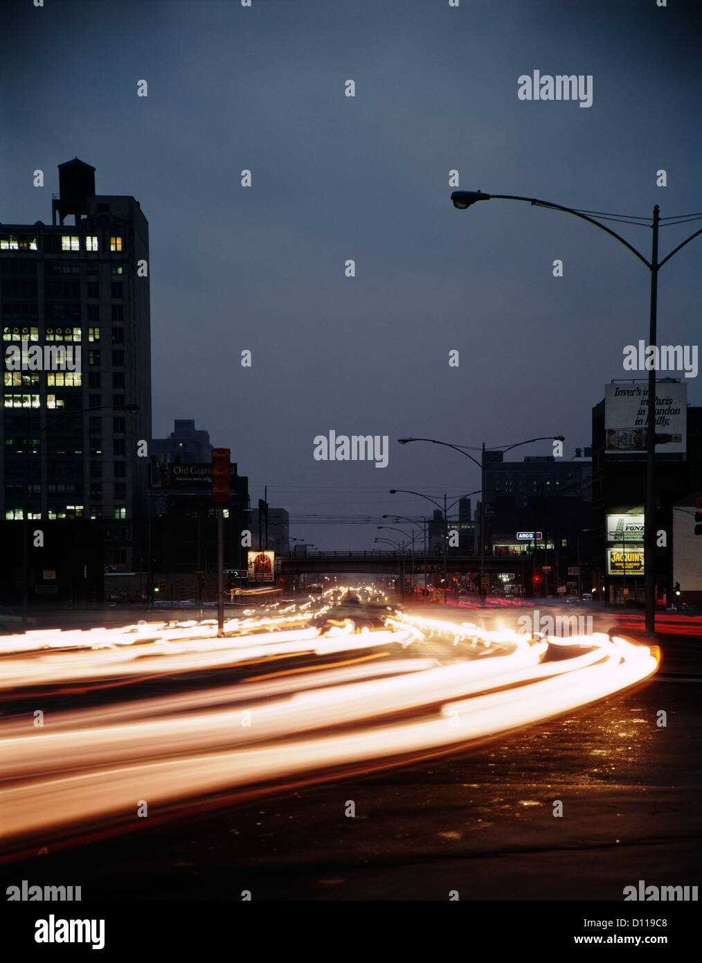 1960s traffic at night hi-res stock photography and images - Alamy
