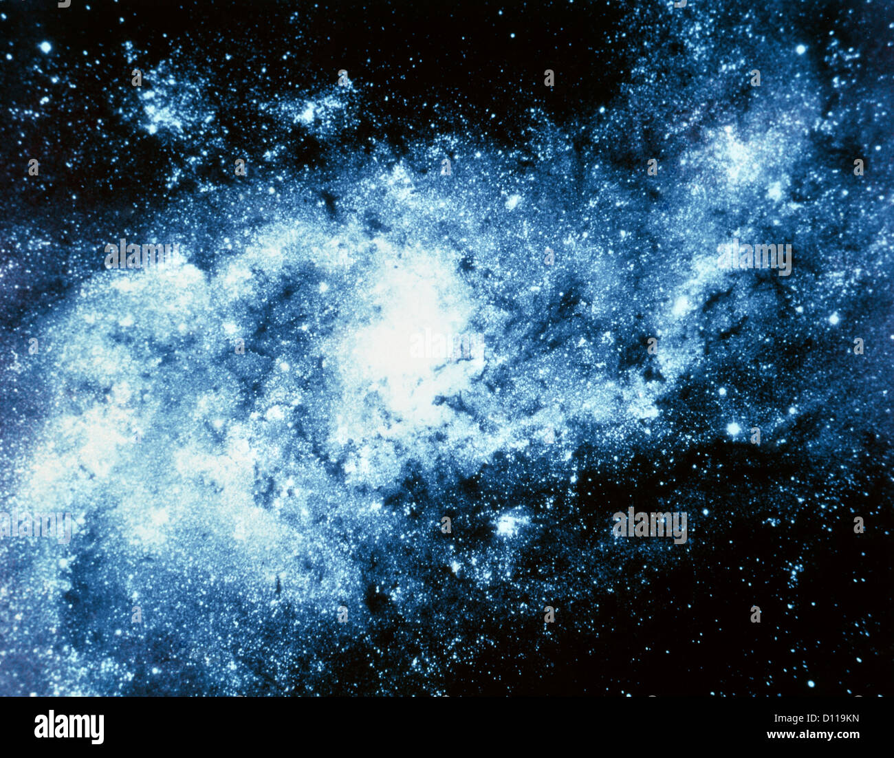 SPIRAL NEBULA IN TRIANGULUM WITH BLUE FILTER EFFECT Stock Photo - Alamy