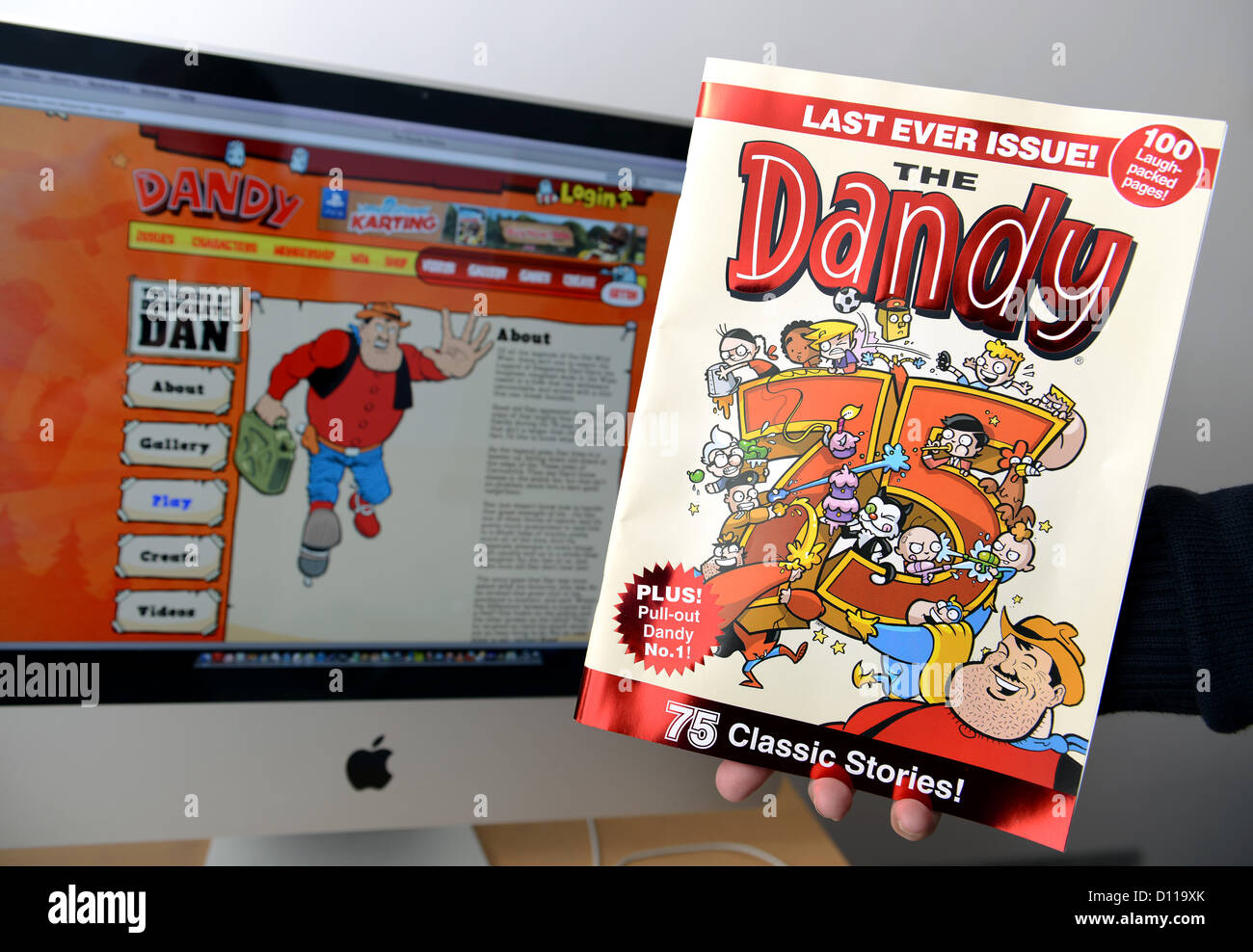 The last ever print edition of The Dandy children's comic, after 75 ...