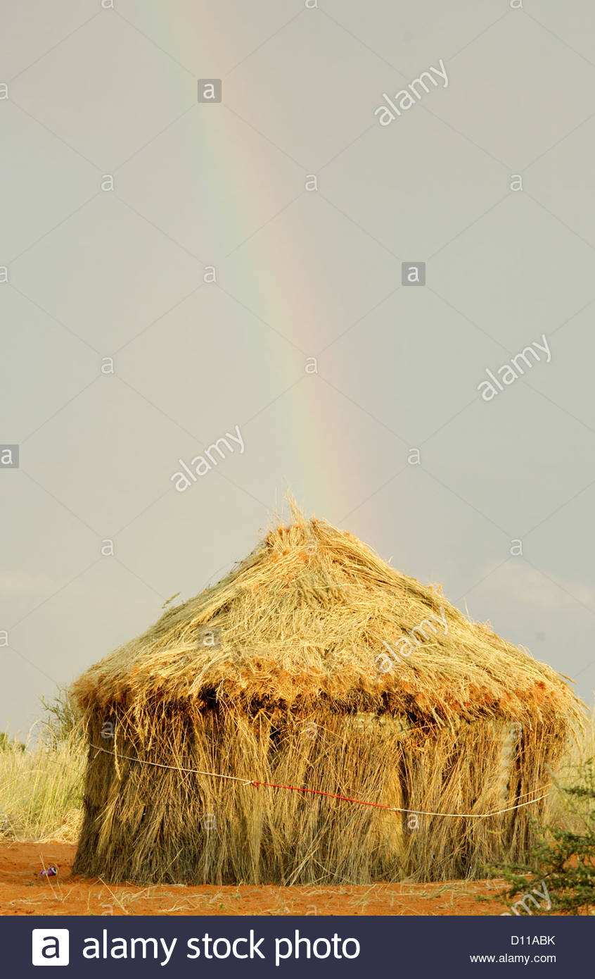 Bushman Hut Huts Bushmen San Stock Photos & Bushman Hut Huts Bushmen ...