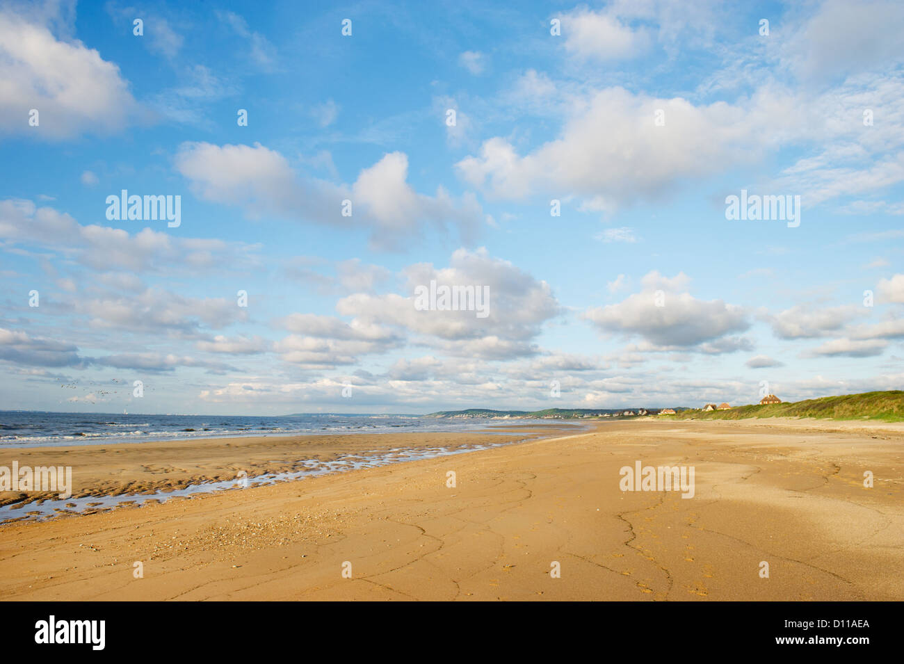 Empty beach in Normandy France Stock Photo - Alamy