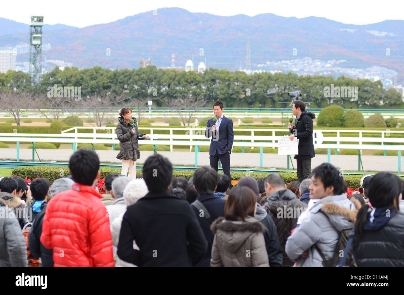 Japanese racing driver Kamui Kobayashi speaks during a special ...