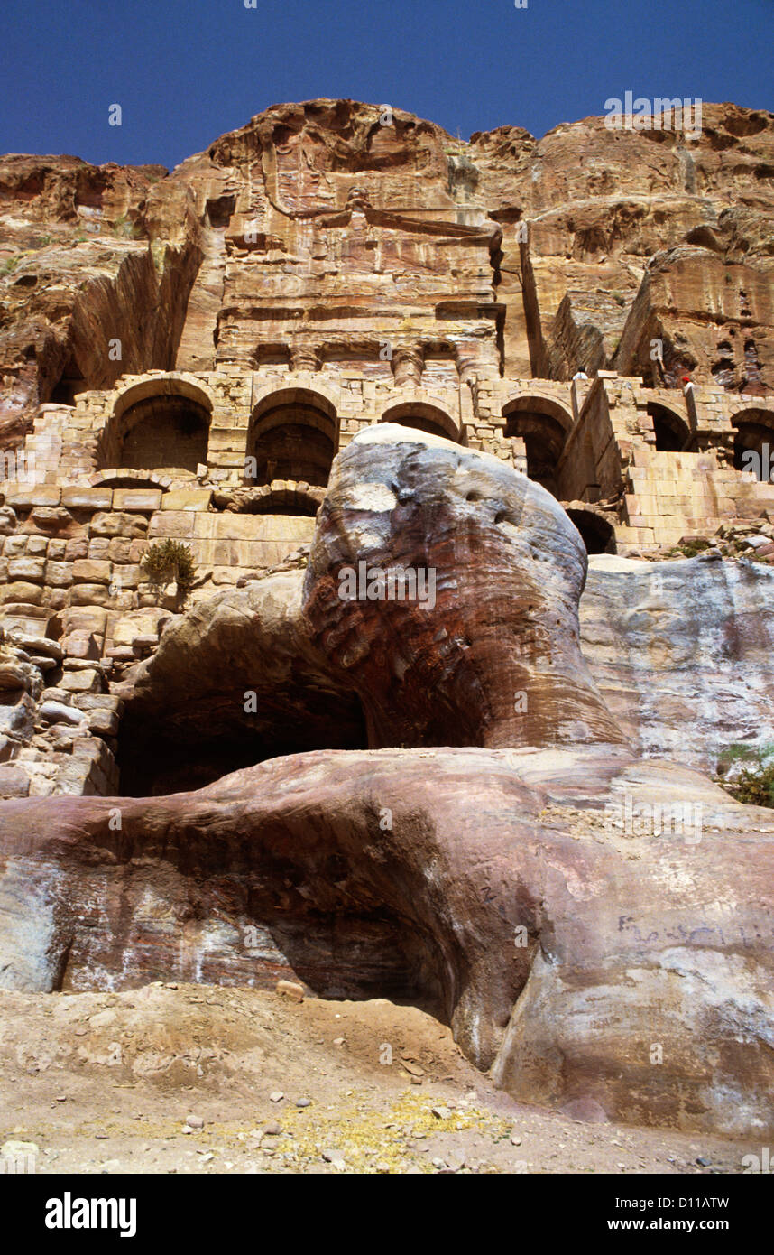 1990s JORDAN ROCK CITY OF PETRA Stock Photo - Alamy