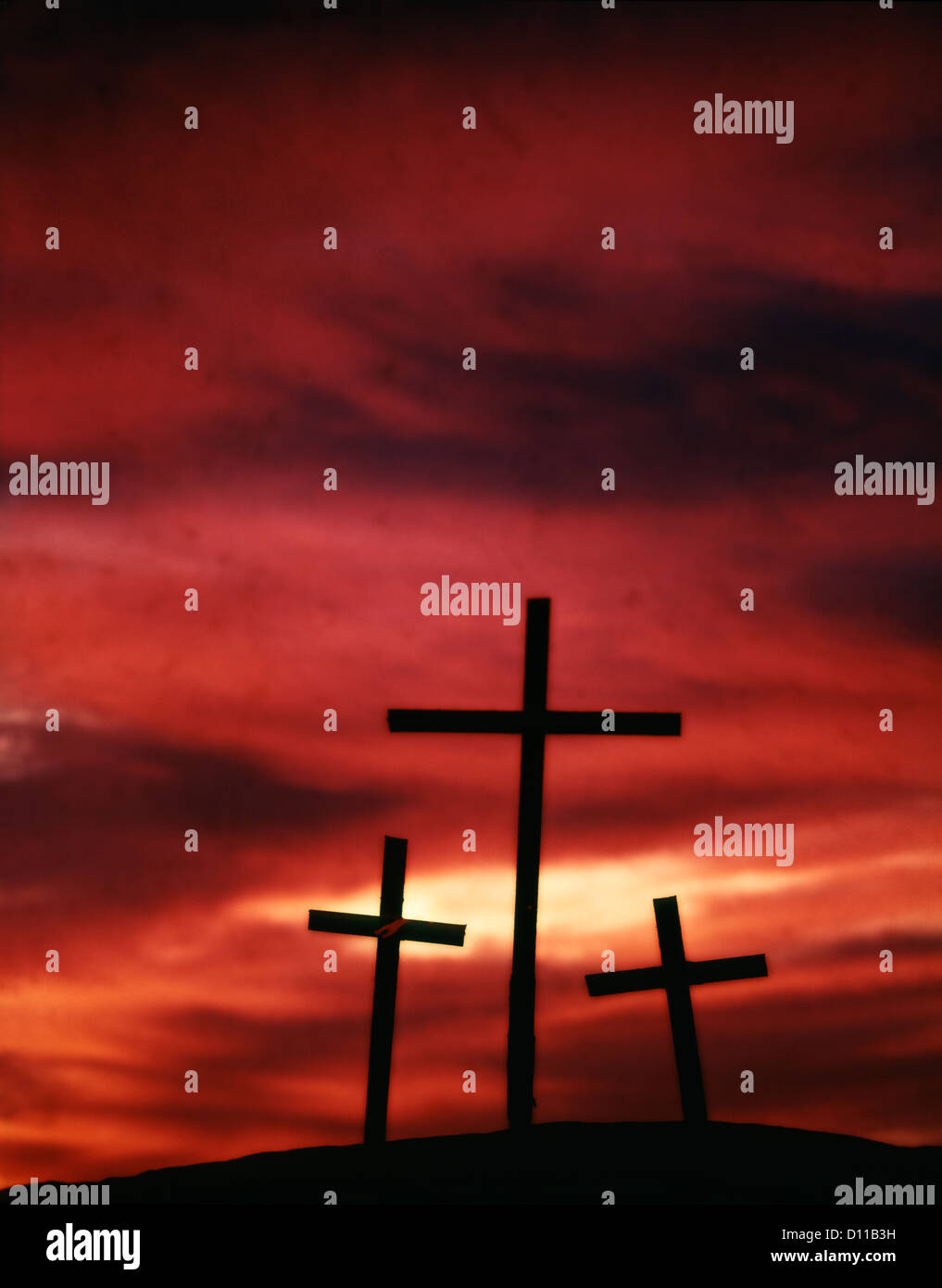 Calvary three crosses cross hi-res stock photography and images - Alamy