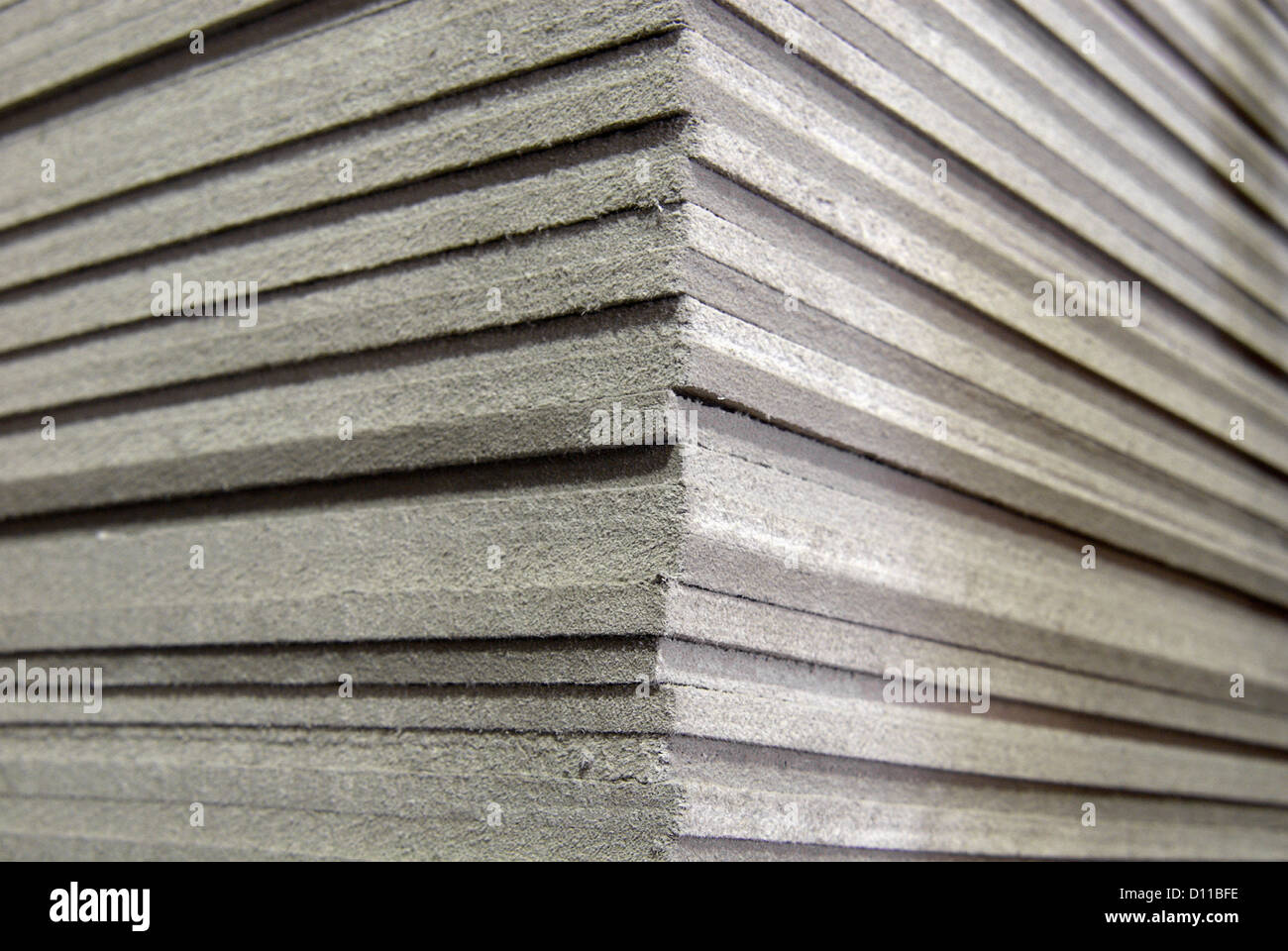 Stack of chipboard Stock Photo - Alamy