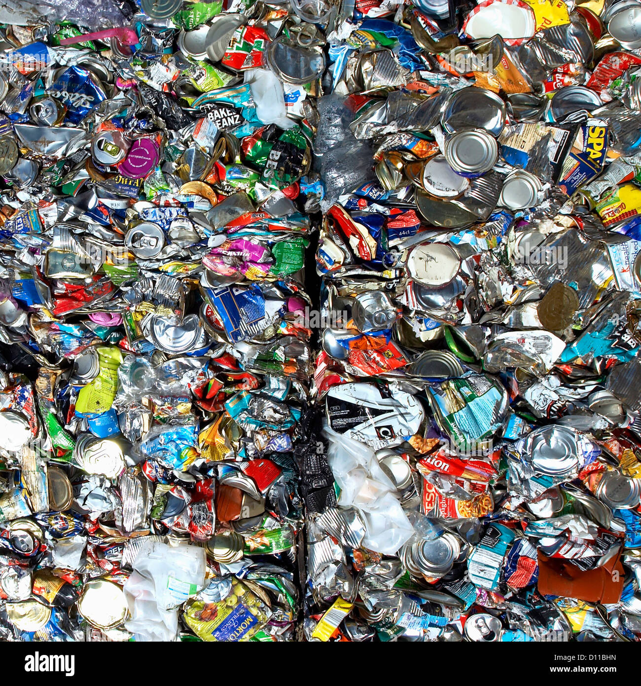 Recycling bail ready to be processed Stock Photo - Alamy