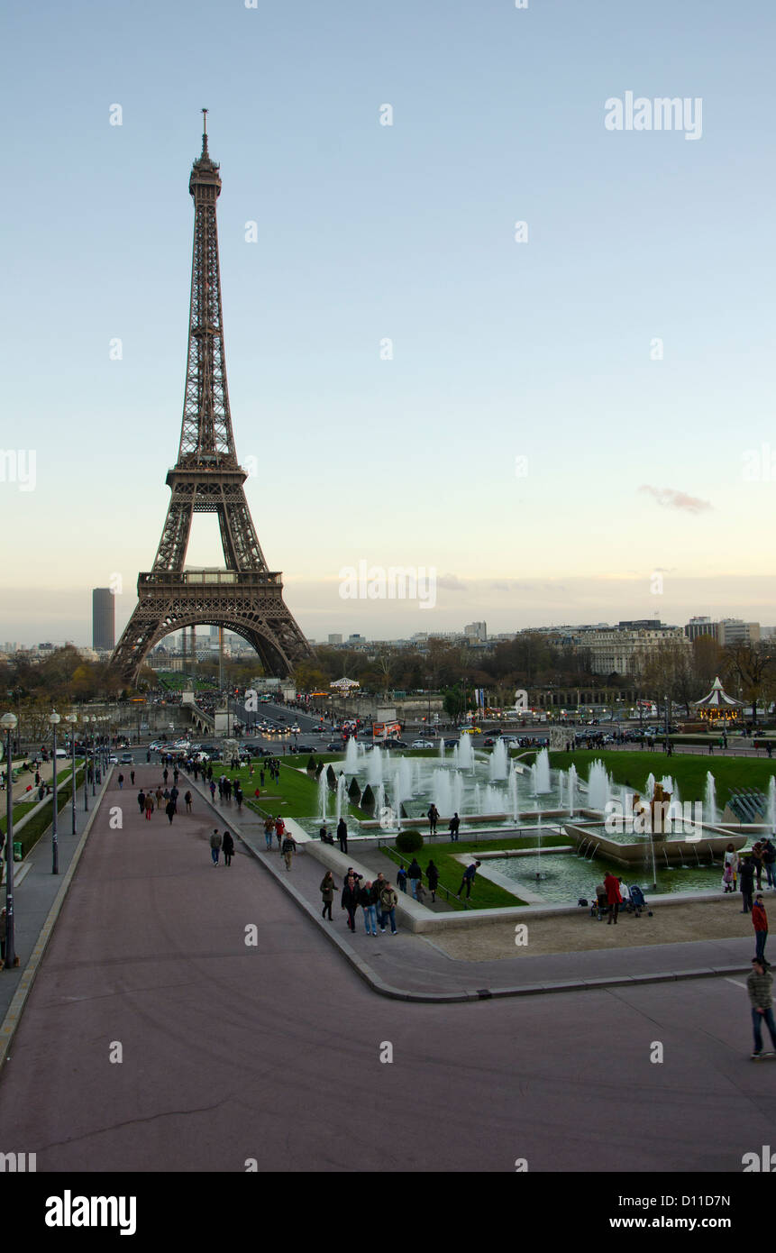 The Eiffel tower in Paris, Trocadero, France Stock Photo - Alamy