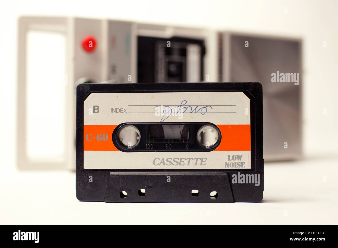an old cassette tape and recorder Stock Photo - Alamy