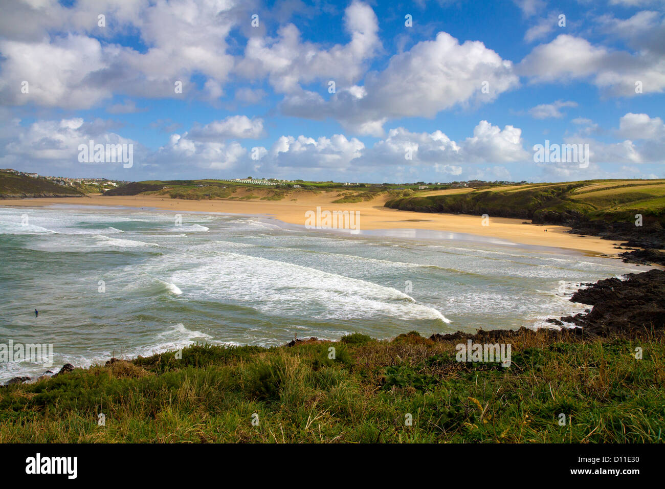 Crantock beach cornwall hi-res stock photography and images - Alamy