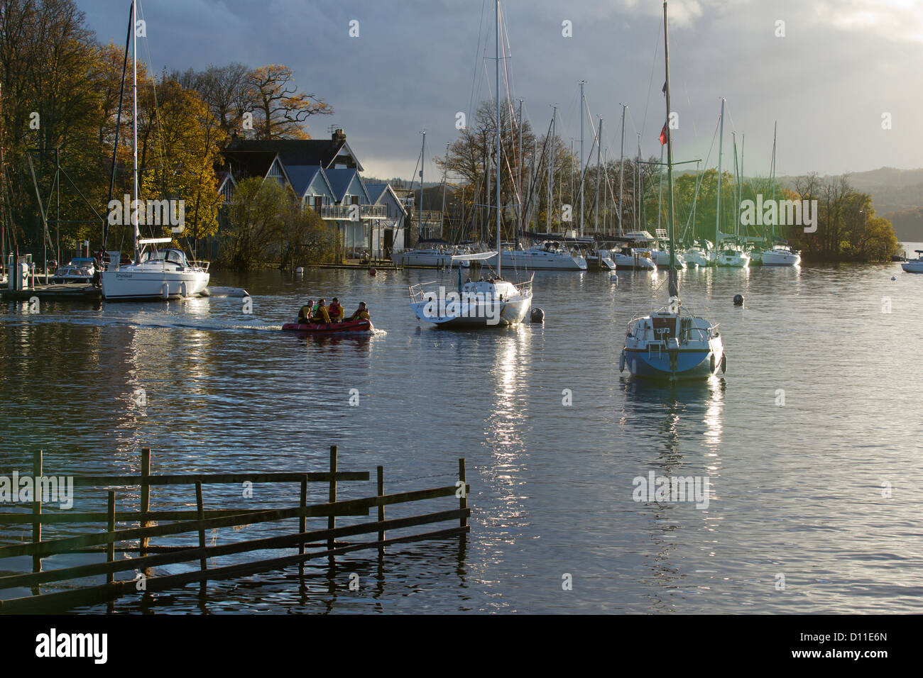 Lake Windermere on a tranquil afternoon in early winter Stock Photo - Alamy