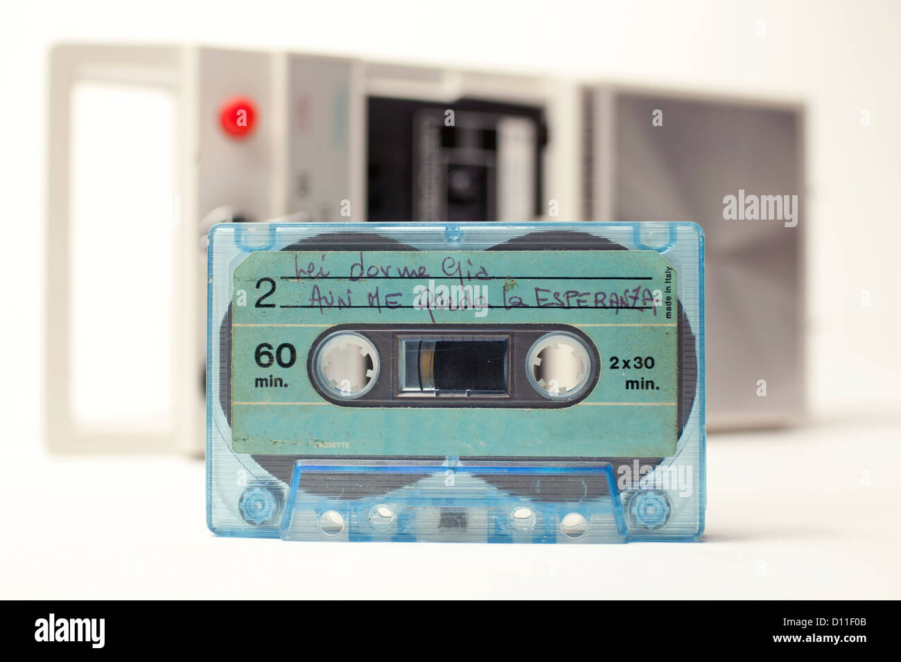 an old cassette tape and recorder Stock Photo - Alamy