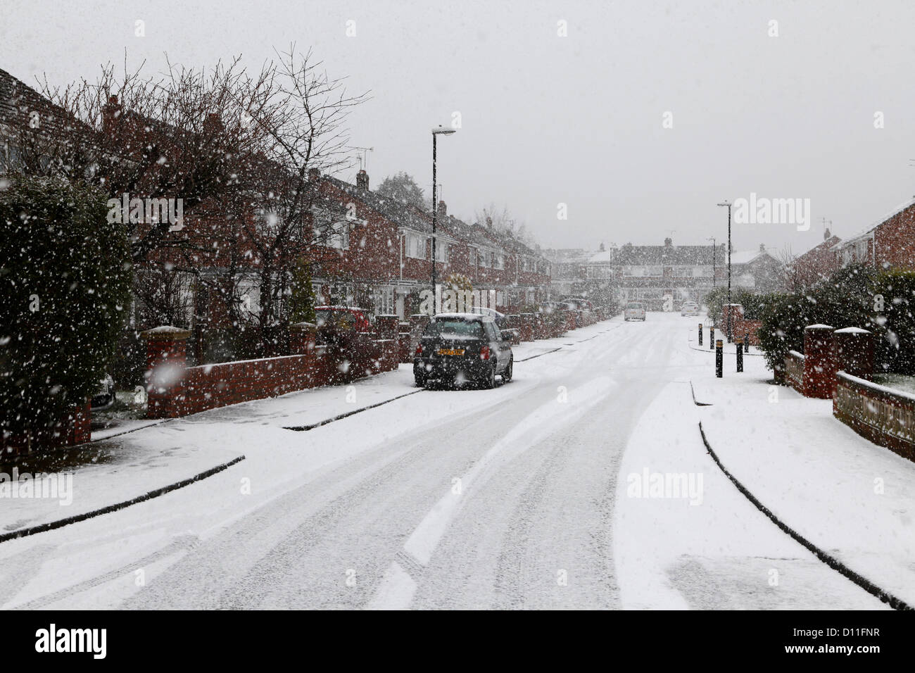 The first significant snow of this winter in Sunderland, Tyne and Wear ...