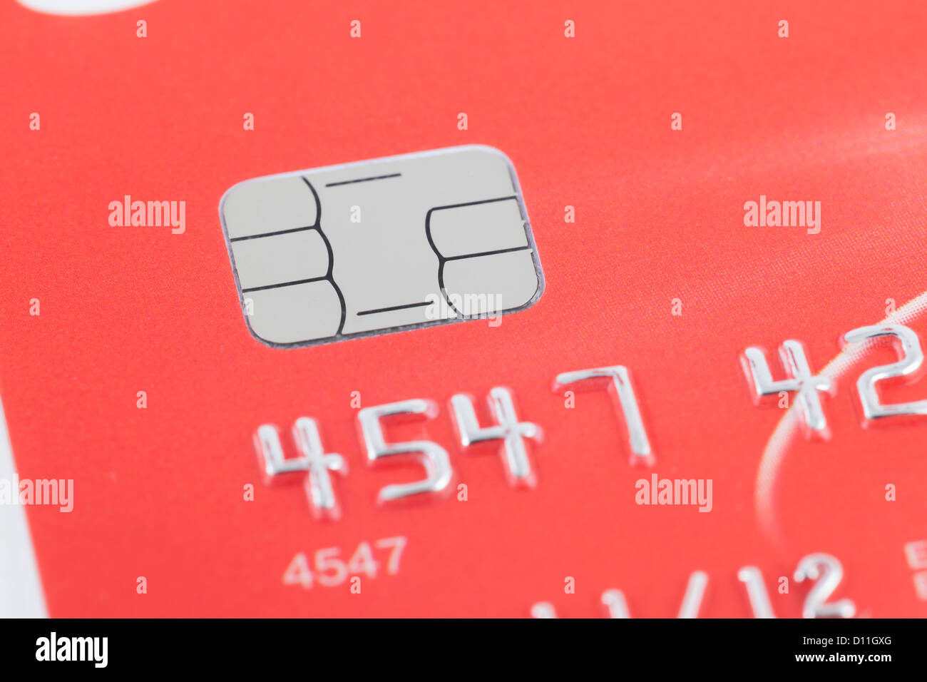 Credit card close up with chip Stock Photo - Alamy