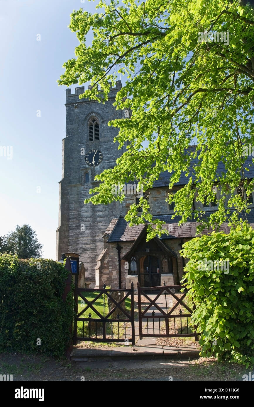 Church In An English Village; Claverdon Warwickshire England Stock ...