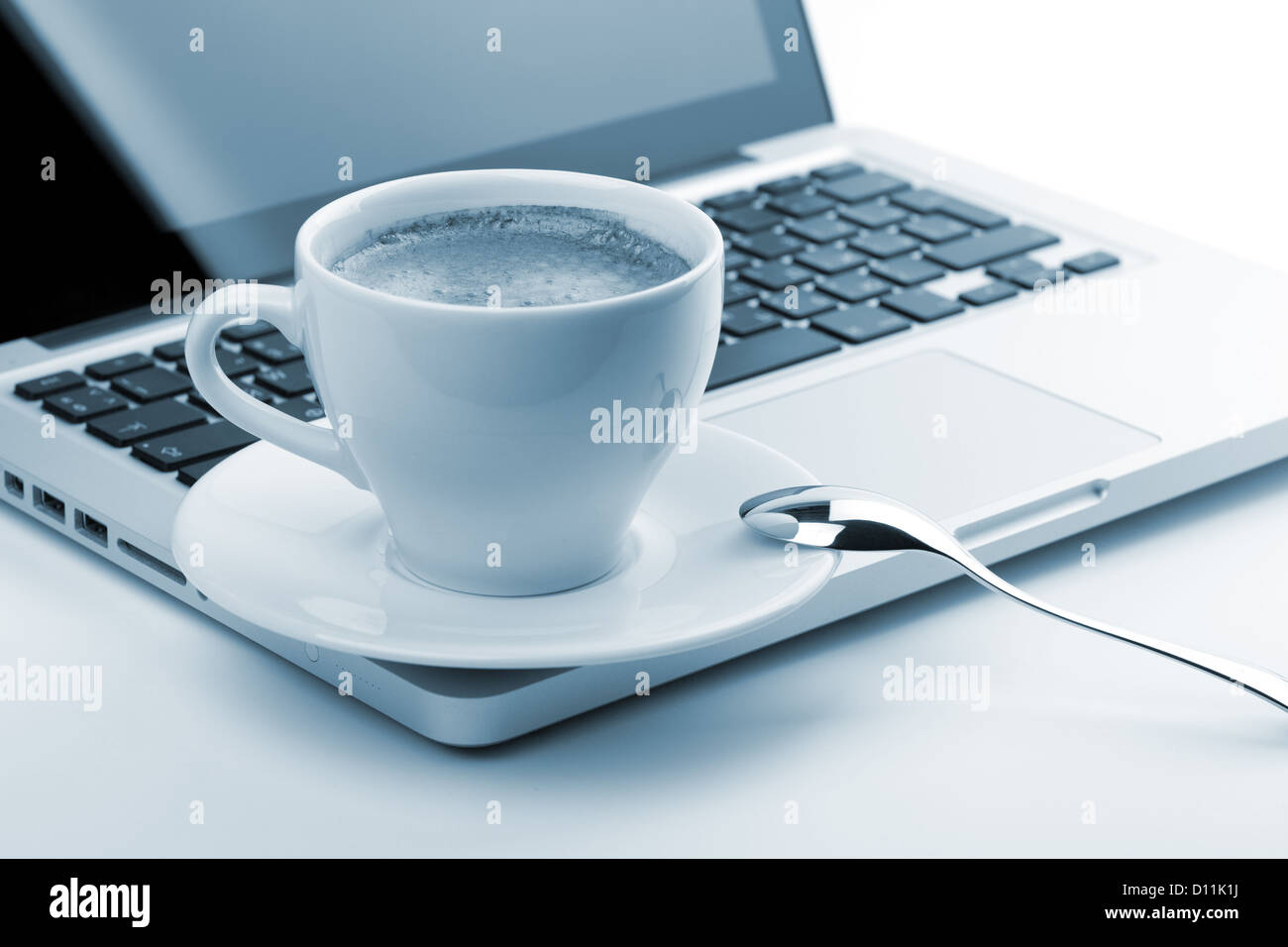 Blue laptop notebook computers hi-res stock photography and images - Alamy