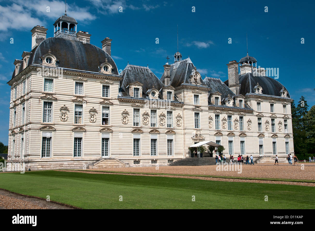 The Château de Cheverny is located at Cheverny, in the département of ...