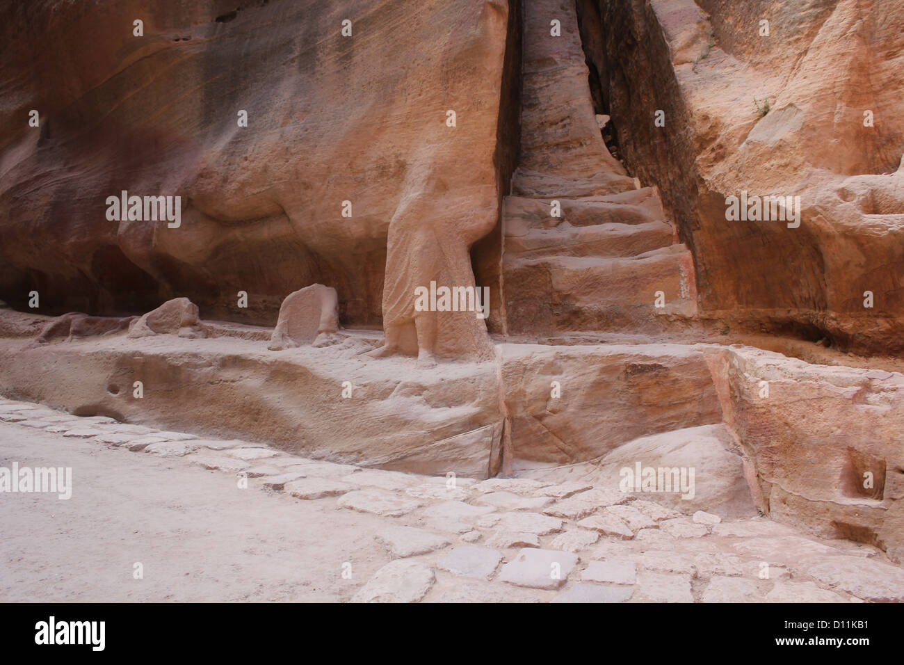 The steps in Petra, Jordan Stock Photo - Alamy