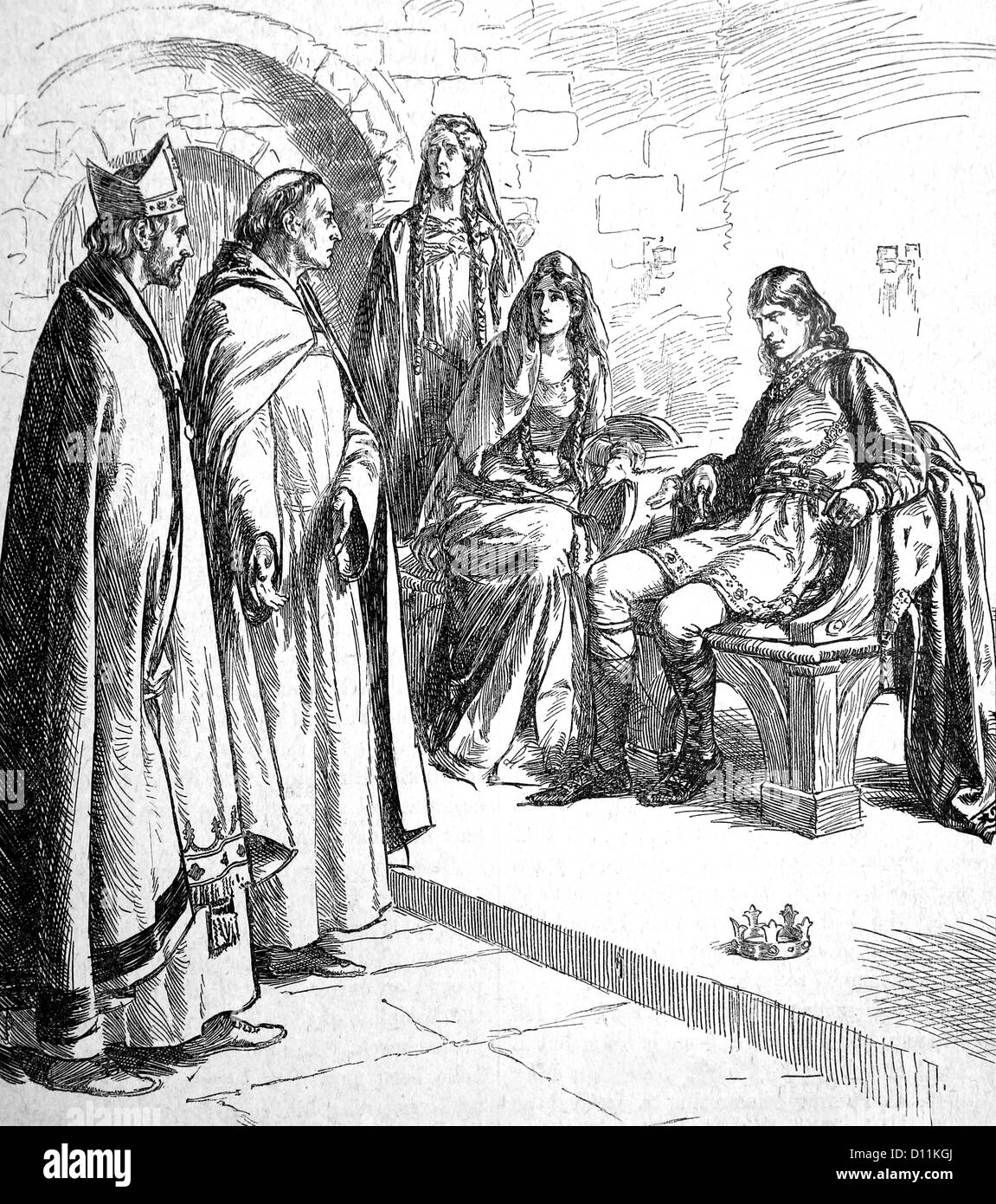 King edwy and dunstan Black and White Stock Photos & Images - Alamy