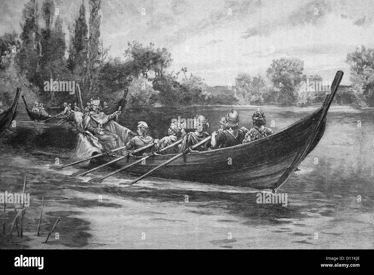 King edgar the peaceable Black and White Stock Photos & Images - Alamy