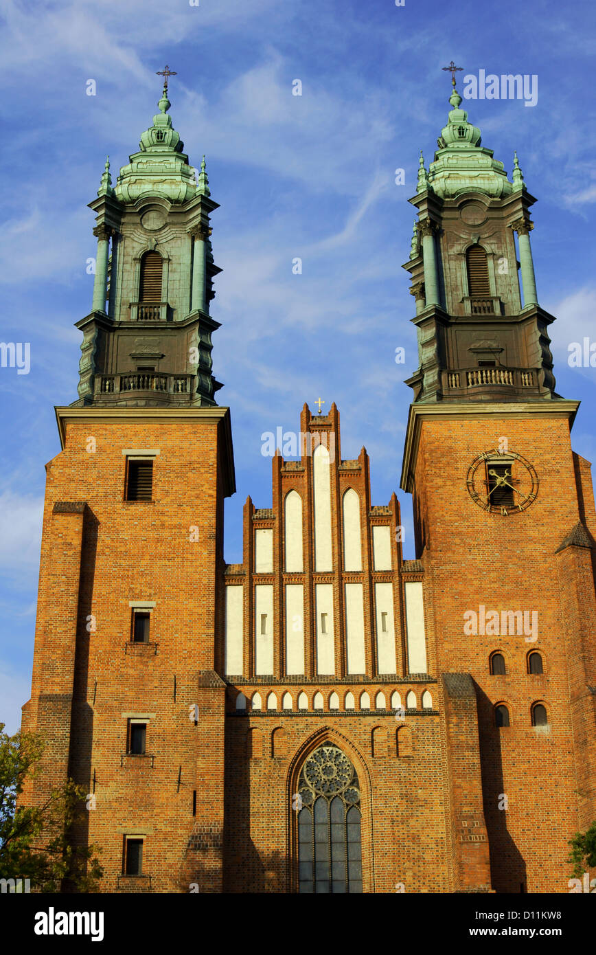 towers of gothic cathedral church, Poland Stock Photo - Alamy