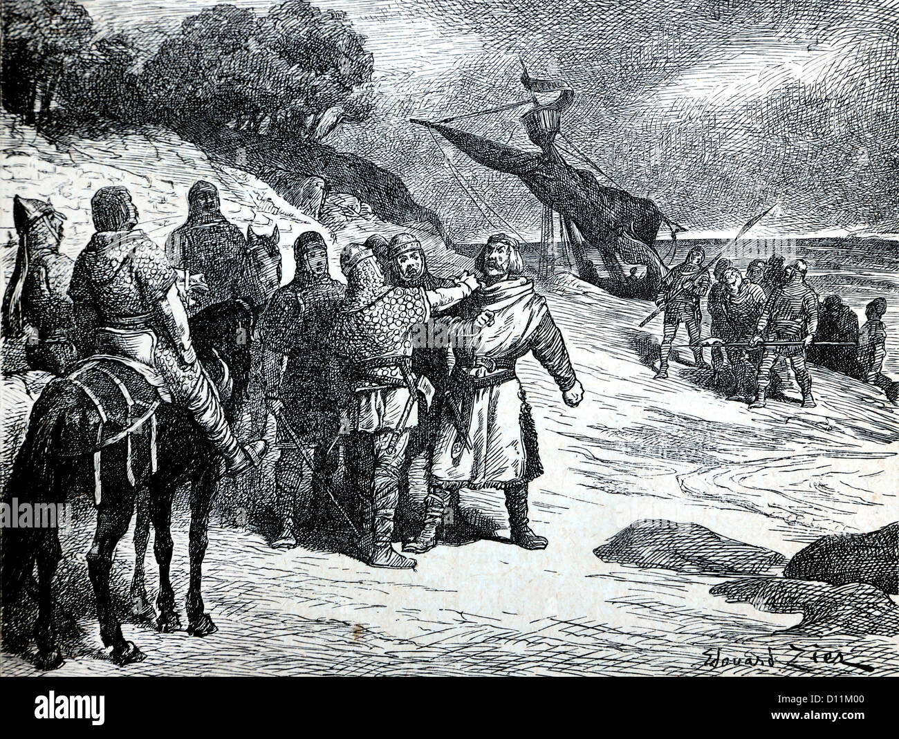 Illustration Of Harold Taken Prisoner By The Count Of Ponthieu For ...