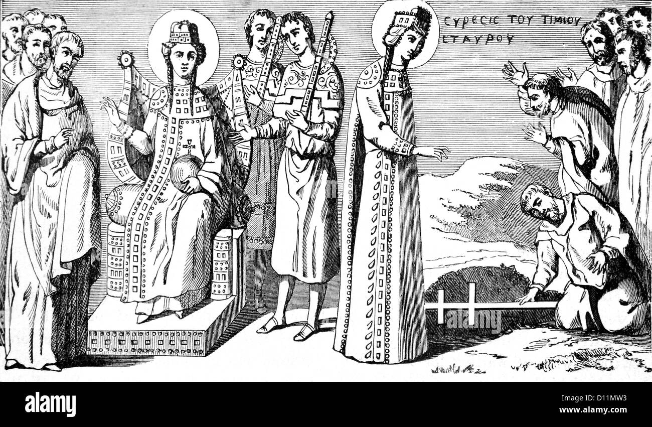 Saint helena with the cross Black and White Stock Photos & Images - Alamy