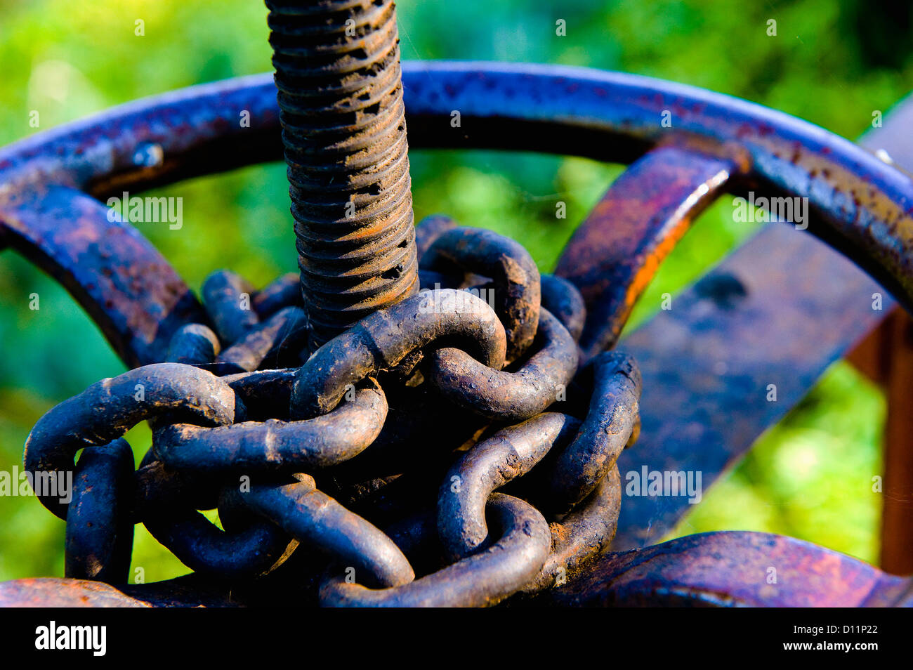Chain And Valve Wheel; Australia Stock Photo - Alamy