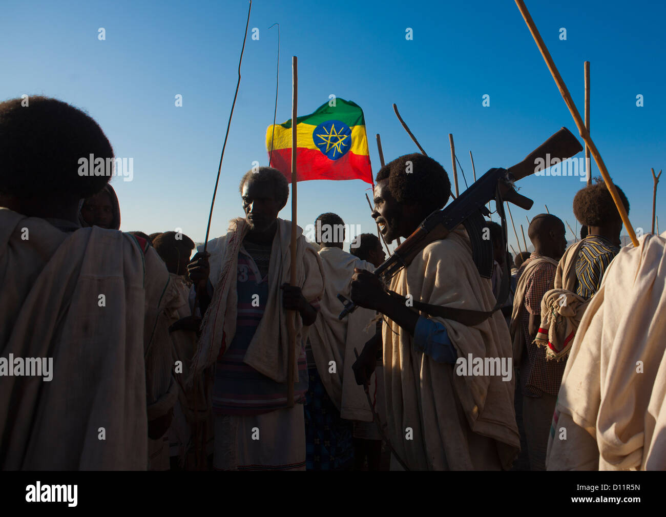 Karrayyu Tribe During Gadaaa Ceremony, Metahara, Ethiopia Stock Photo ...