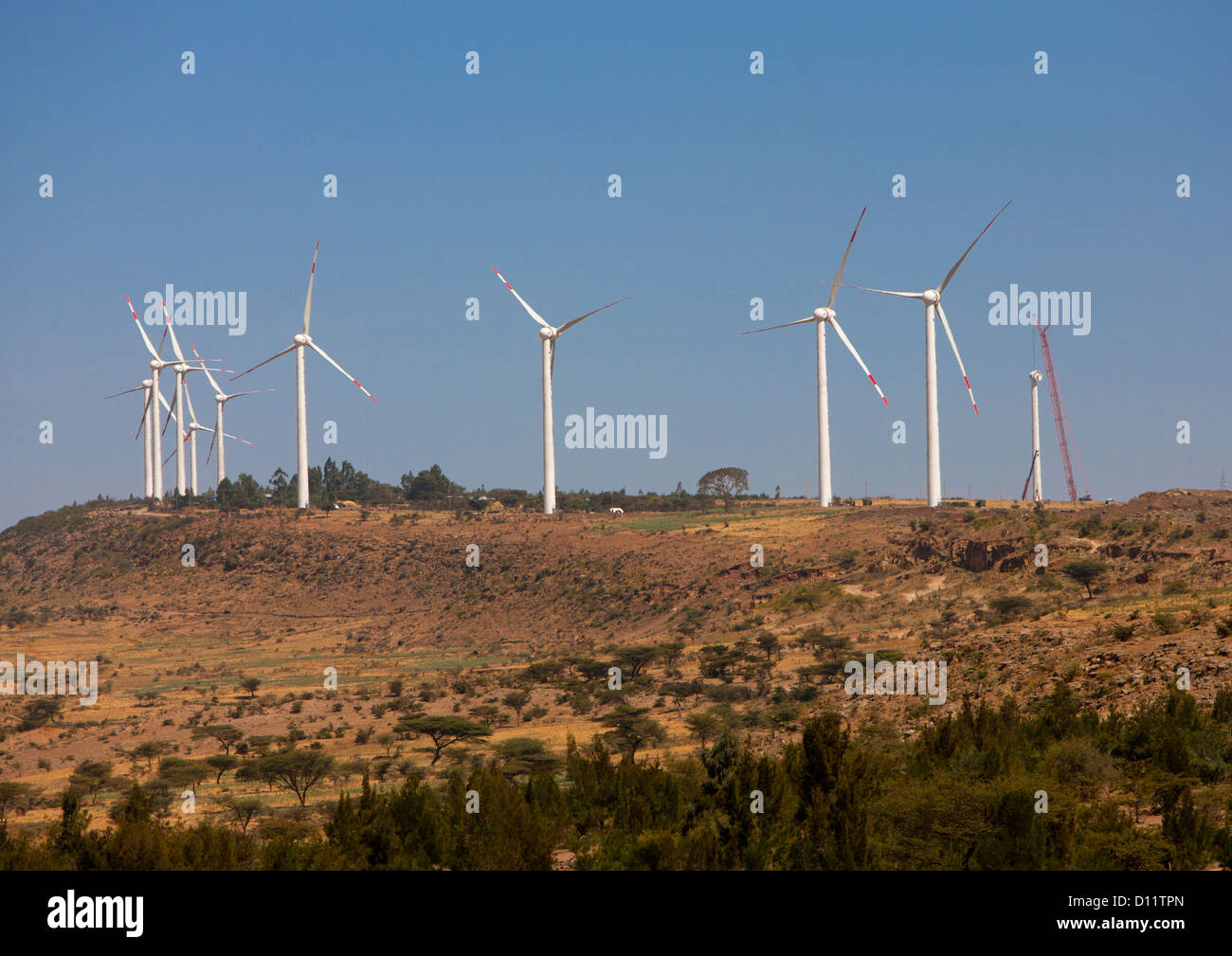 Clean Energy Windmills In Adama, Ethiopia Stock Photo - Alamy