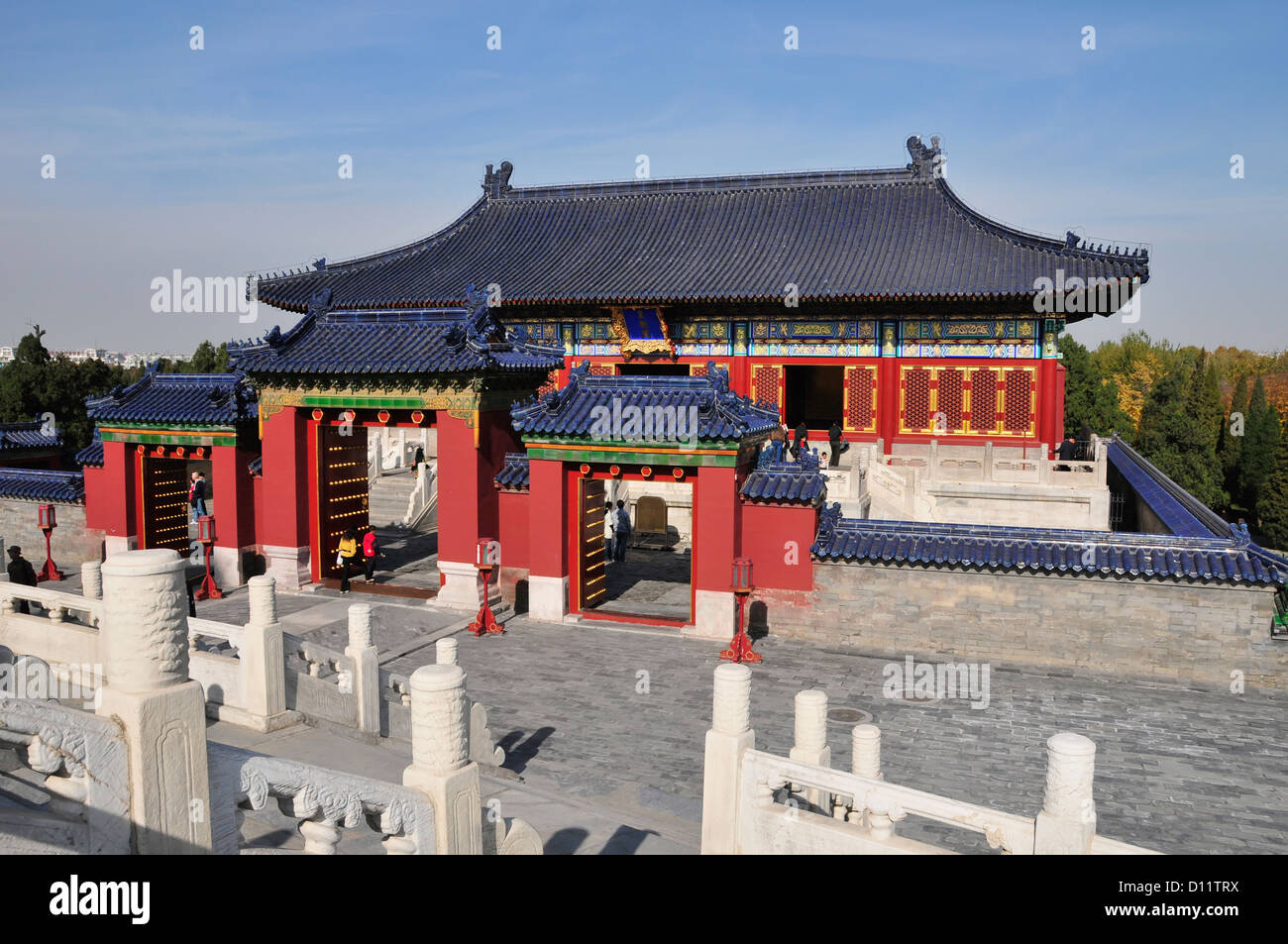 Colourful Building With Traditional Chinese Architecture; Beijing China ...