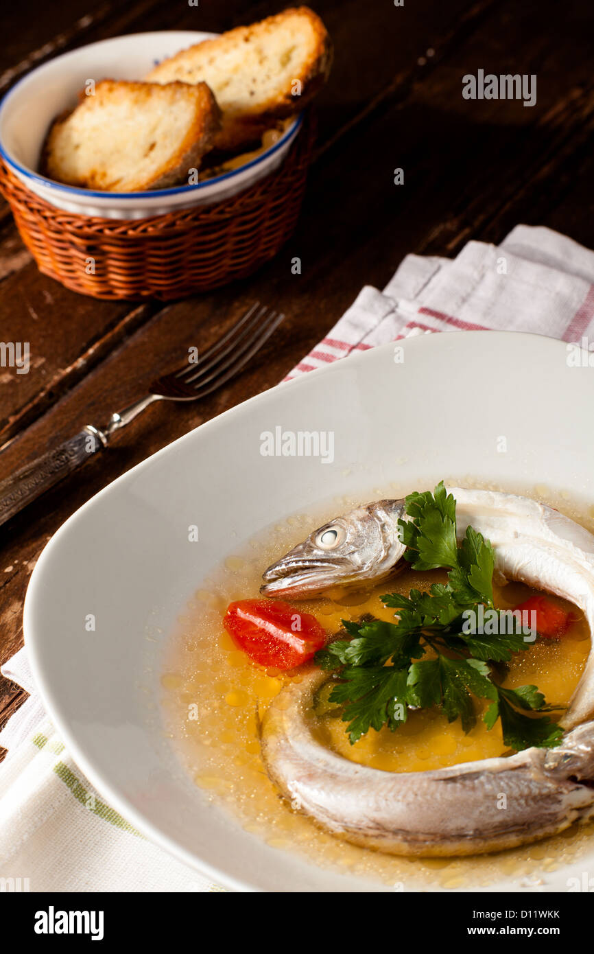 Ciambotto: Boiled Cod in Broth. A Traditional Dish from Apulia, Italy ...