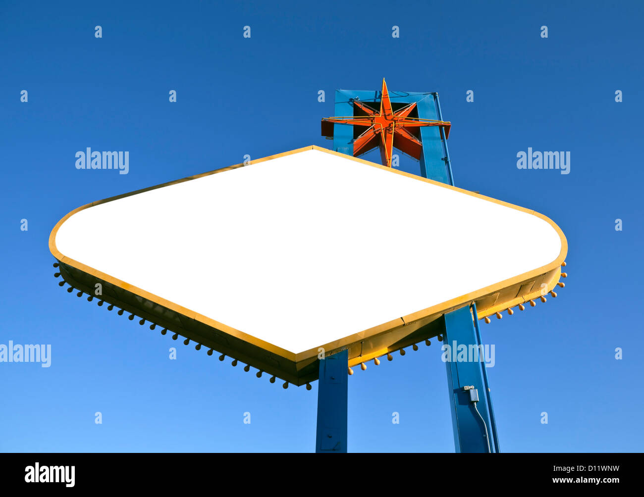 Backside of the famous Welcome to Las Vegas sign cut out Stock Photo ...