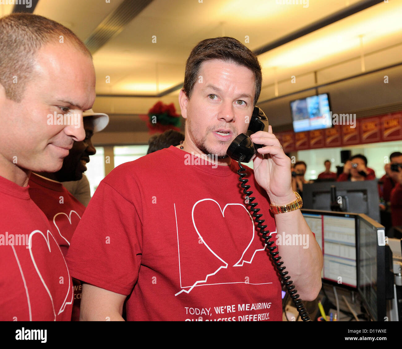 December 5, 2012. Toronto, Canada. Hollywood star Mark Wahlberg joins ...