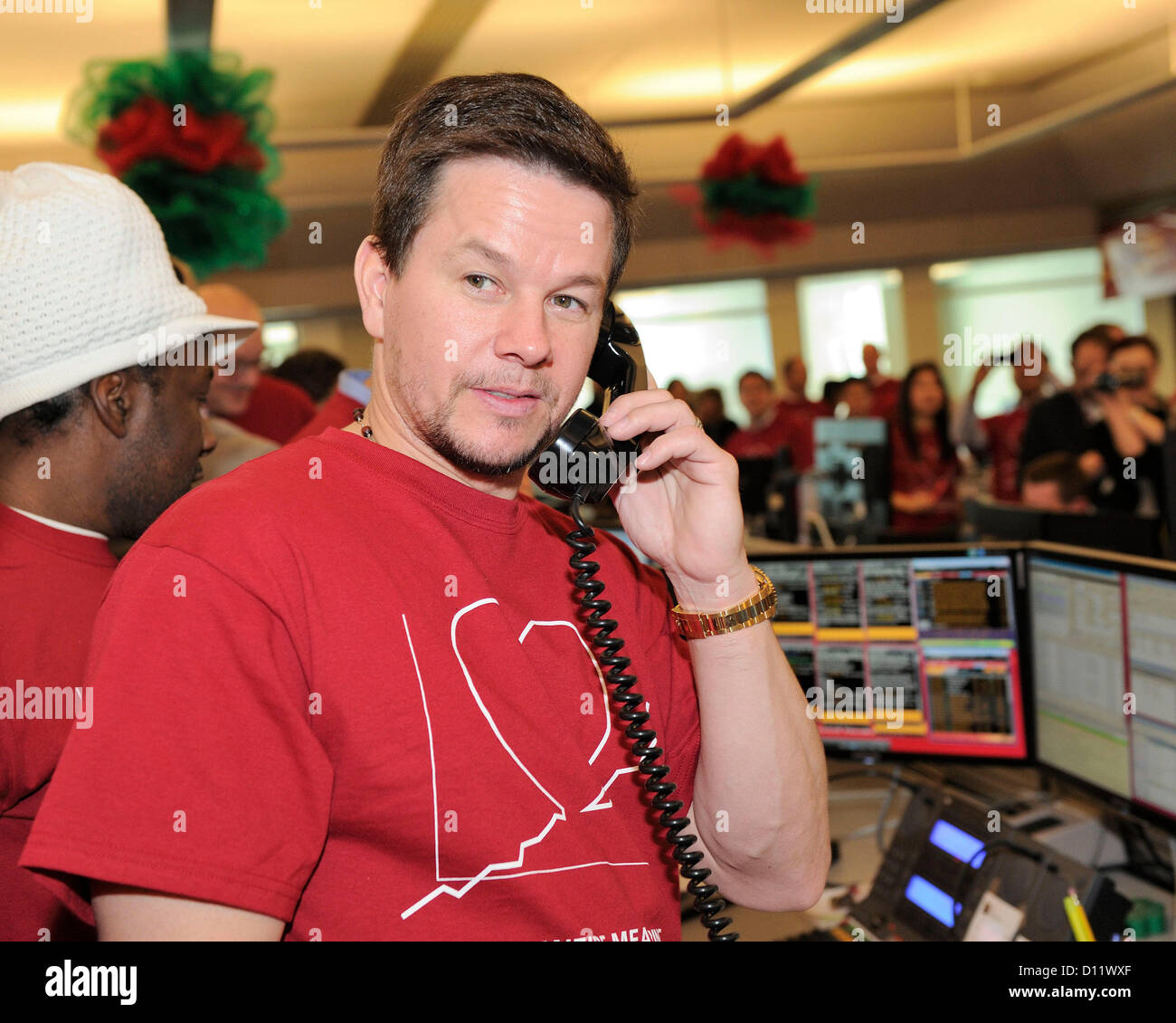 December 5, 2012. Toronto, Canada. Hollywood star Mark Wahlberg joins ...