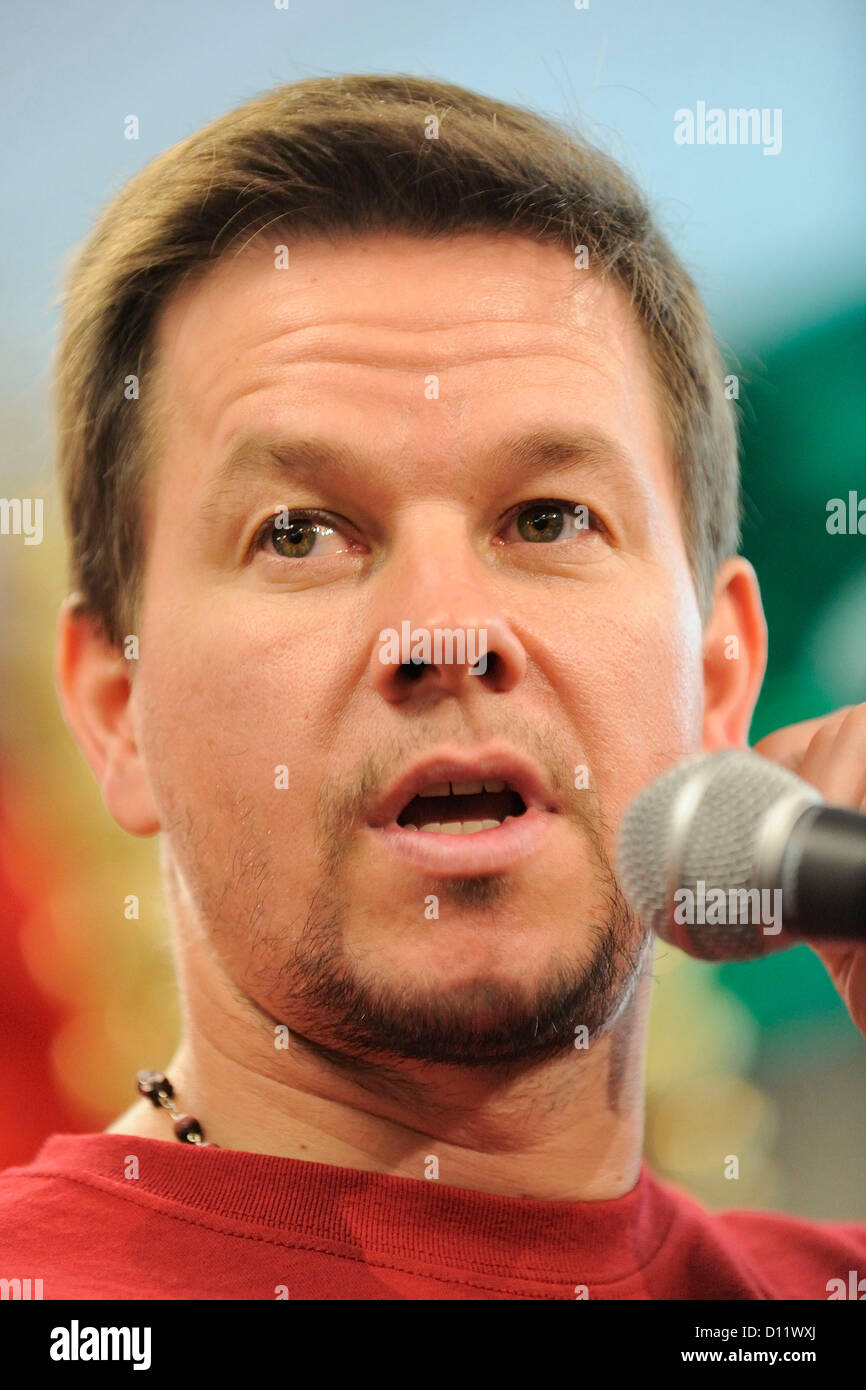 December 5, 2012. Toronto, Canada. Hollywood star Mark Wahlberg joins ...