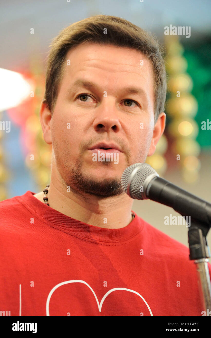 December 5, 2012. Toronto, Canada. Hollywood star Mark Wahlberg joins ...