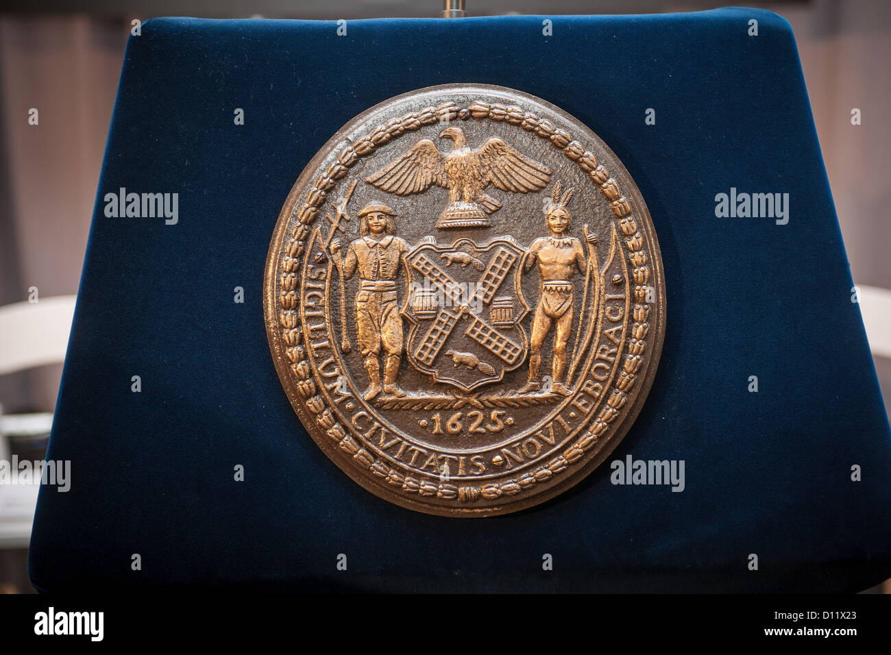 Seal of the City of New York seen on Tuesday, December 4, 2012 ...