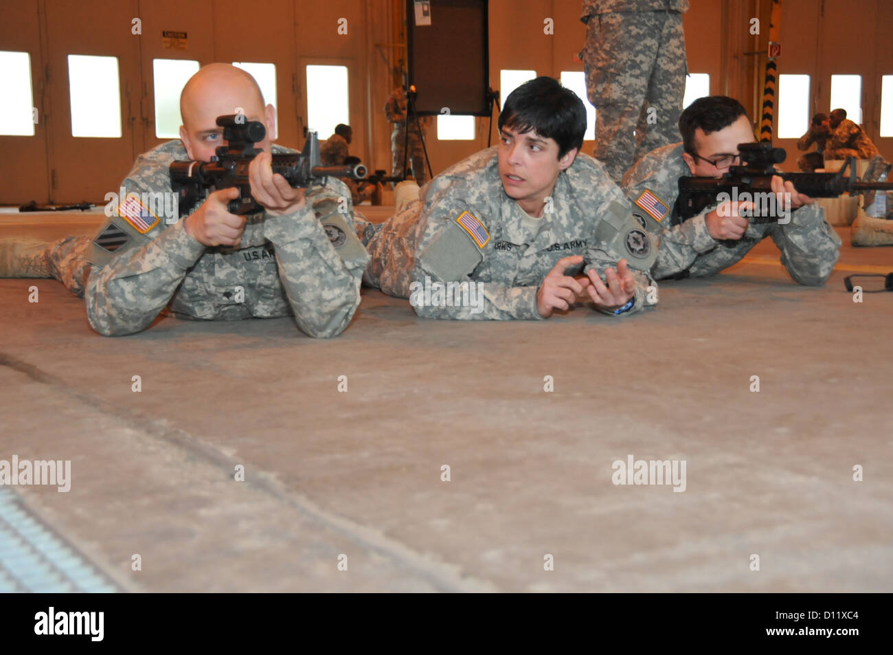 U.S. Army Sgt. Anne Sparks (middle) with Charlie Troop, Regimental ...