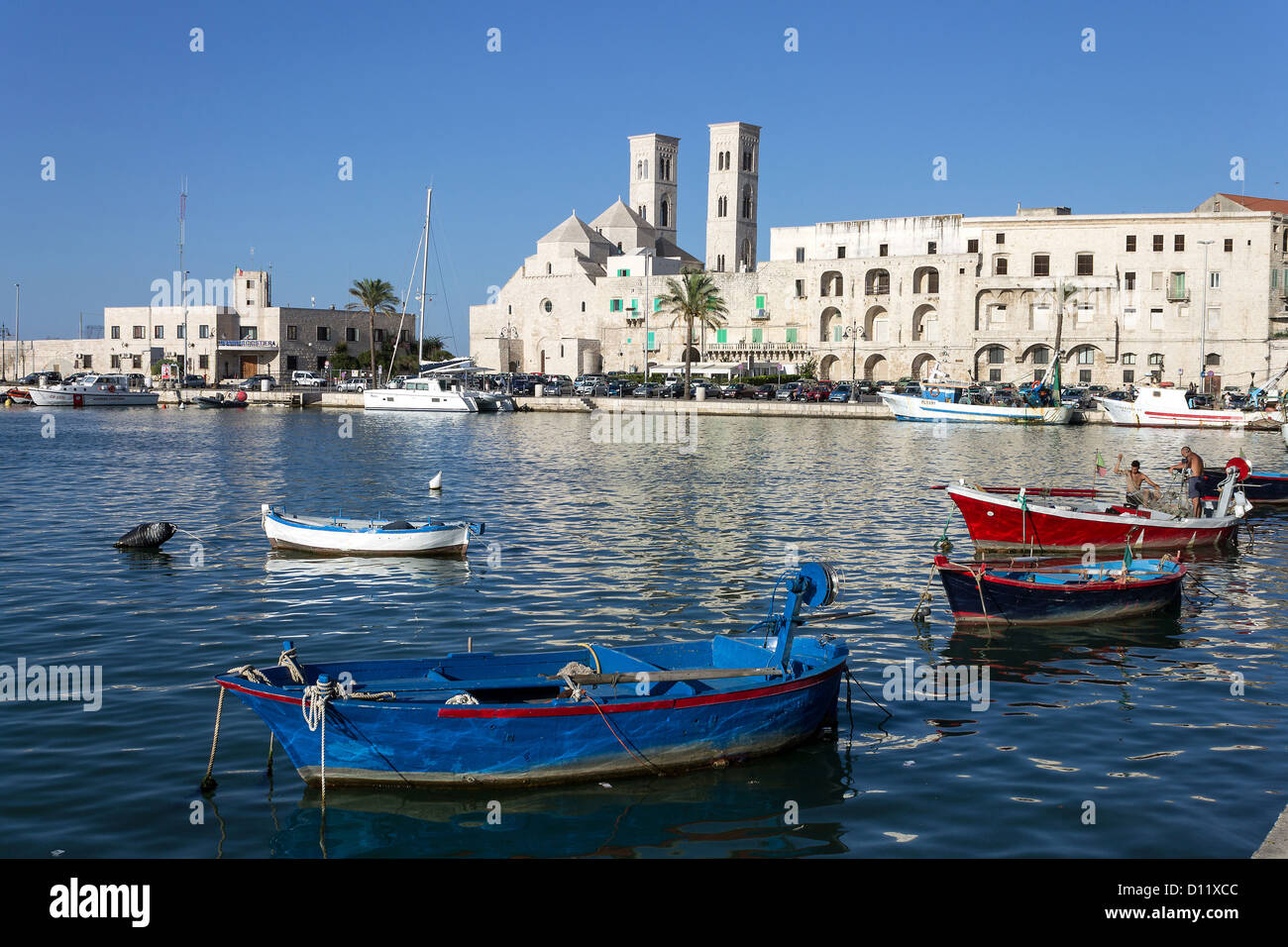 Italy, Apulia, Molfetta, The Duomo and the harbour Stock Photo - Alamy