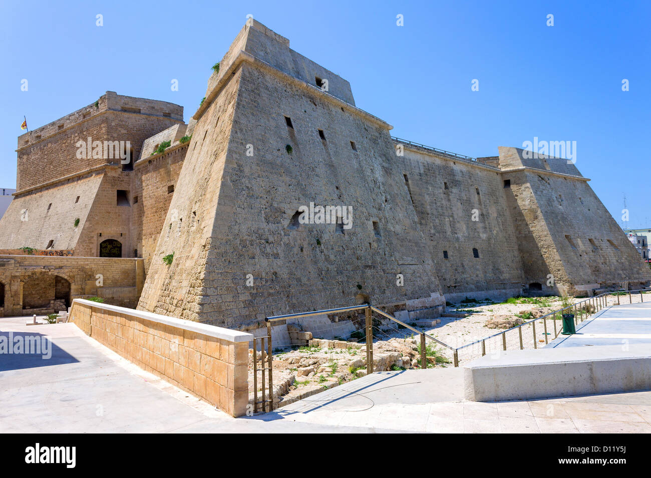 Italy, Apulia, Mola di Bari, the castle Stock Photo - Alamy