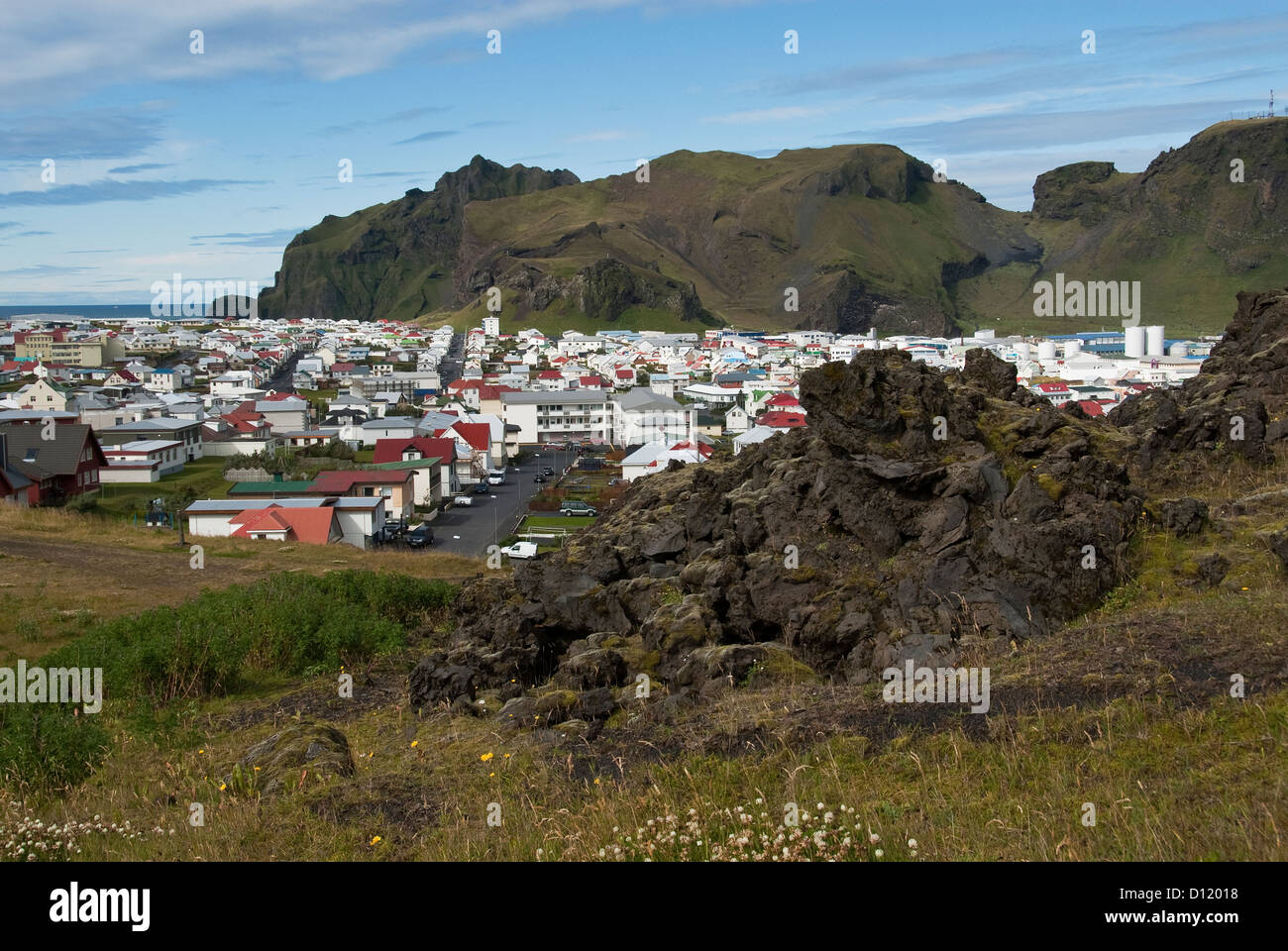 Heimaey town in westmann islands hi-res stock photography and images ...