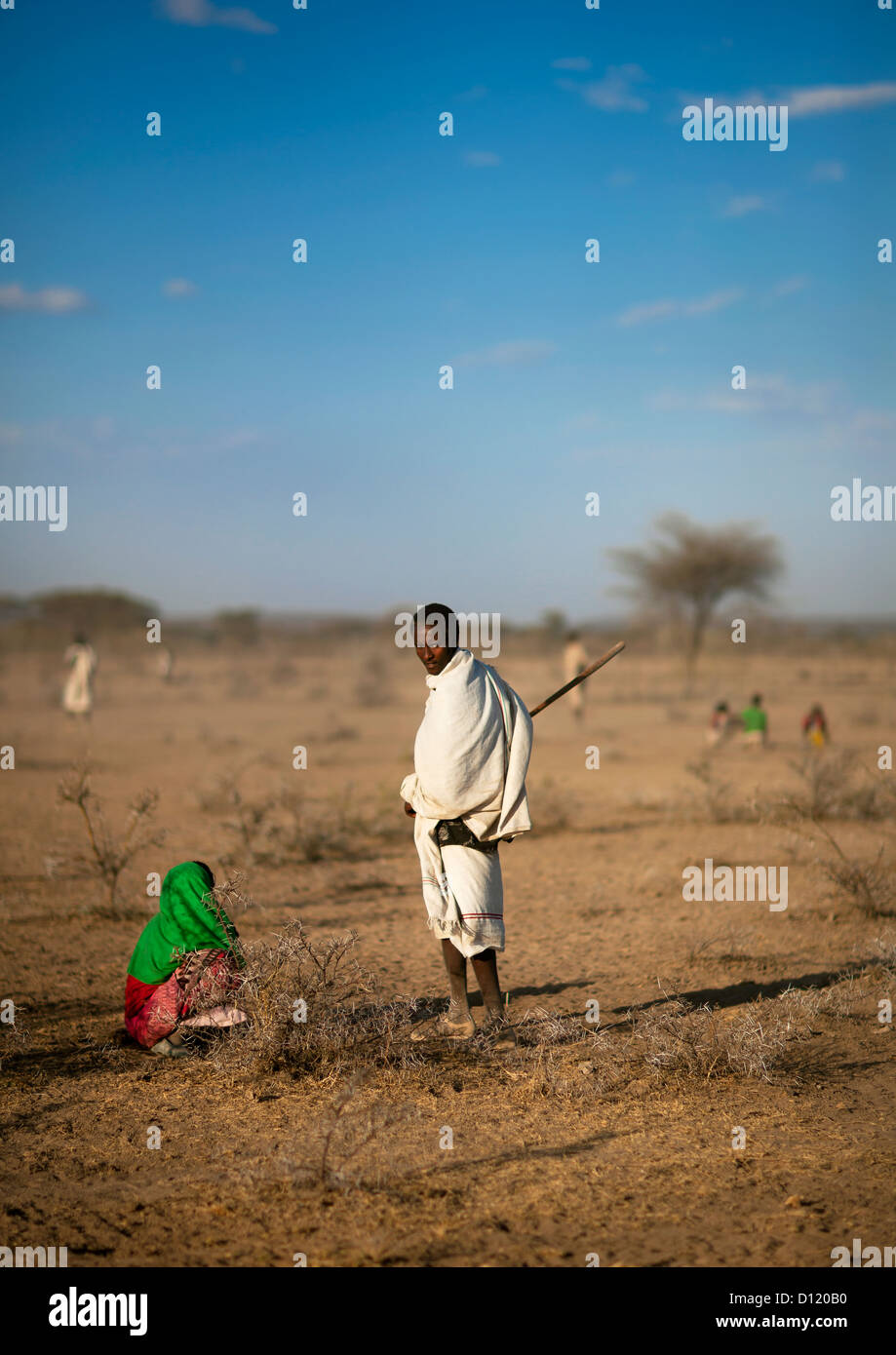 Karrayyu Tribe Couple In A Field During Gadaaa Ceremony, Metahara ...