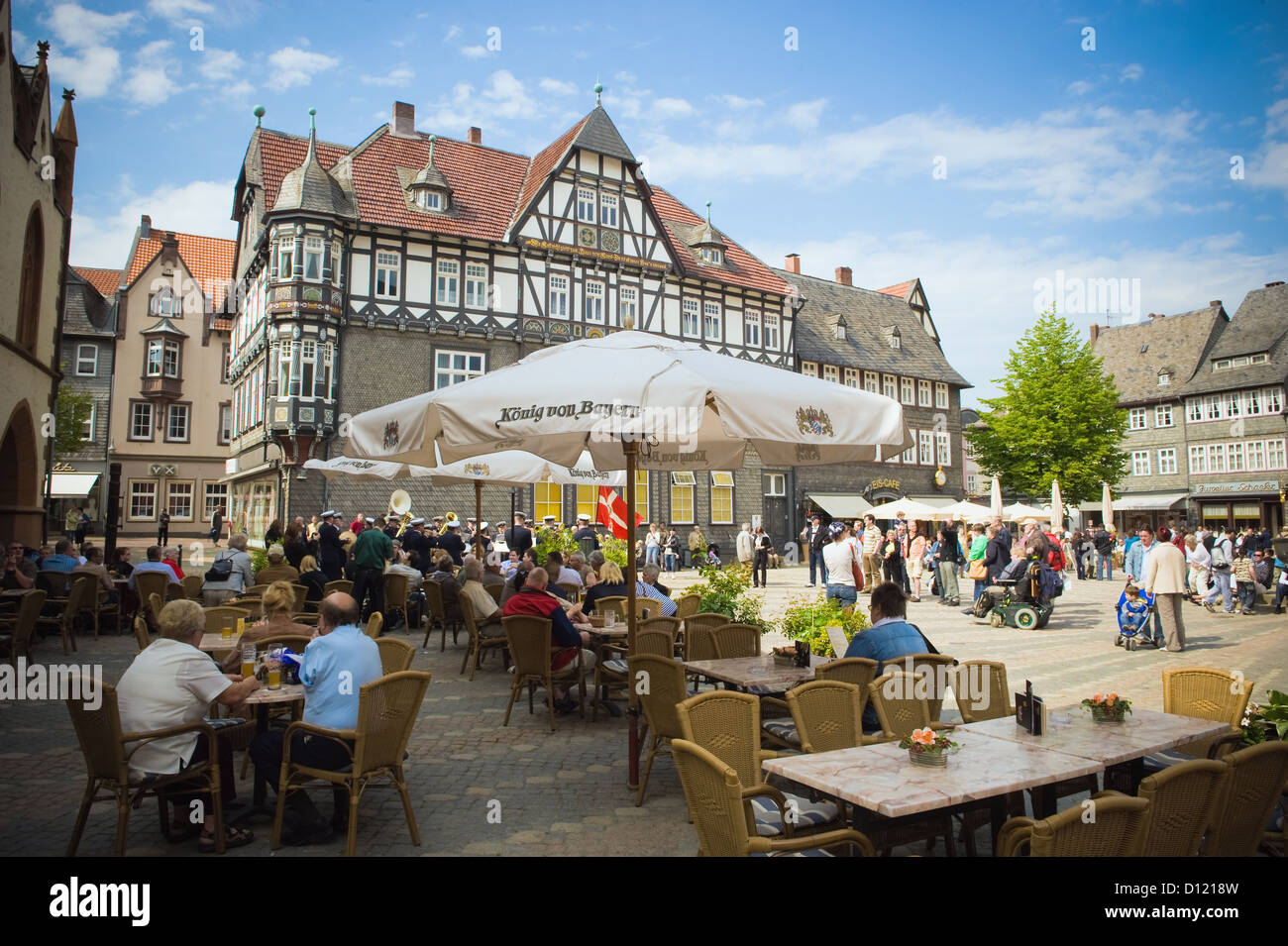Goslar, Germany, the marketplace of Goslar Stock Photo - Alamy