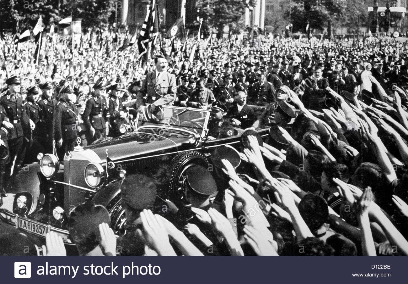 Adolf Hitler Crowd Black and White Stock Photos & Images - Alamy