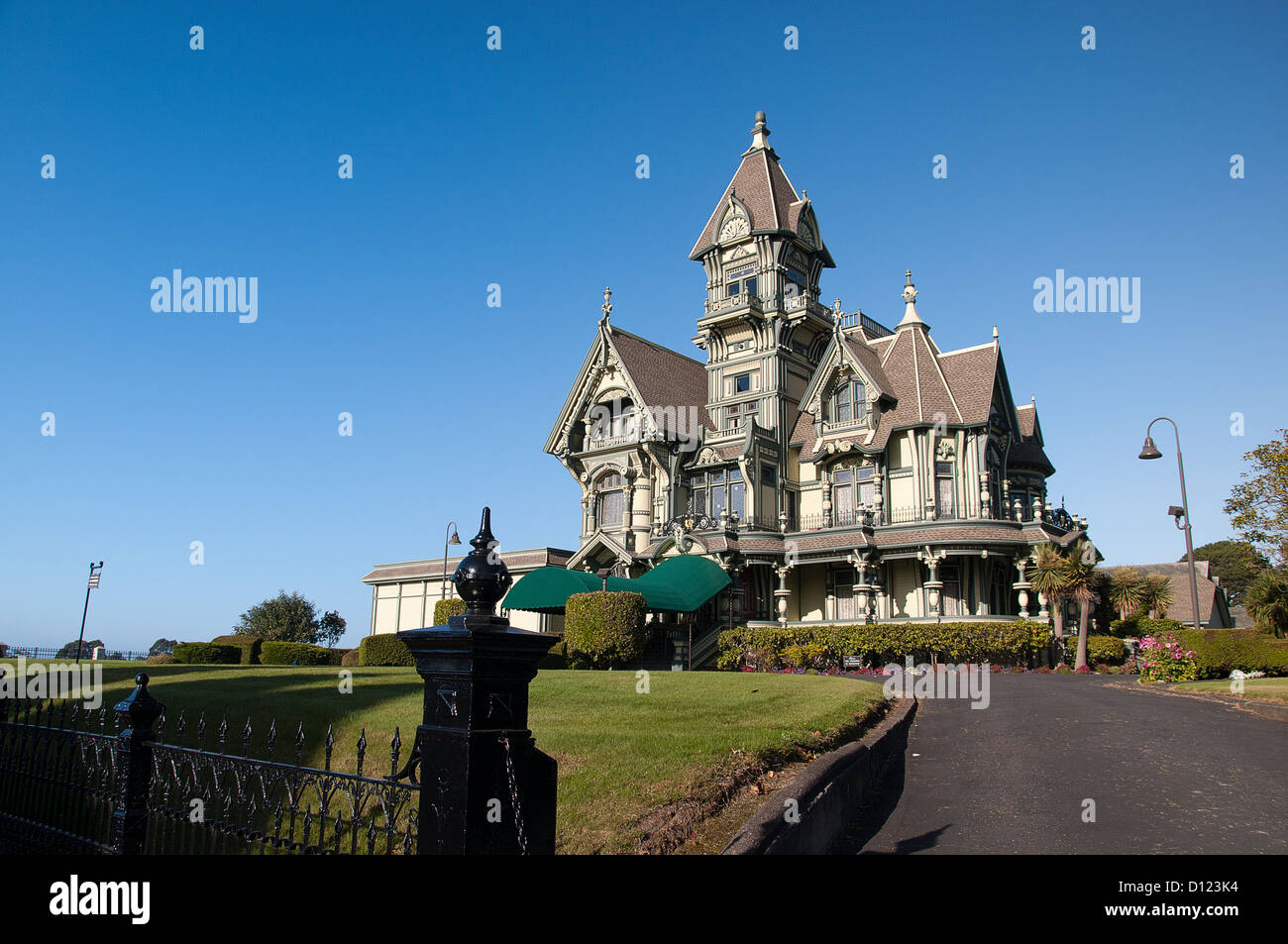 The Carson Mansion in Old Town, Eureka, California Stock Photo - Alamy
