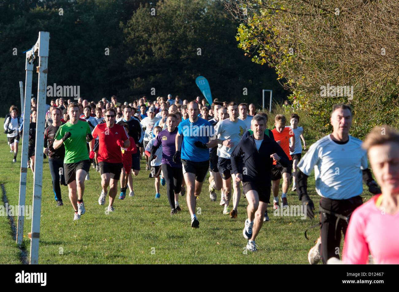 Leamington parkrun, start of race Stock Photo - Alamy
