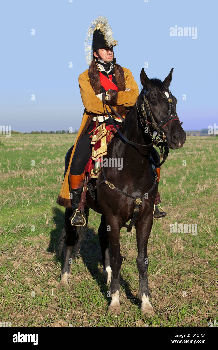 French Marshal on horseback prior to the Battle of Jena-Auerstedt in ...